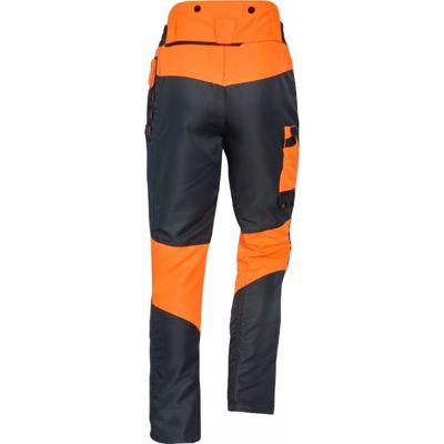 Pantalon forestier Authentic SOLIDUR CL 1 Type A - Taille XS - Gris/Orange