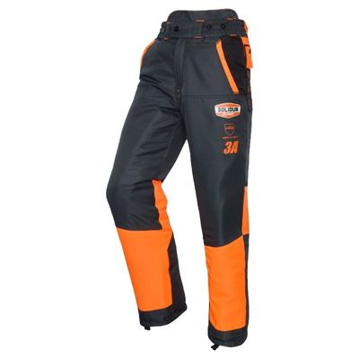 Pantalon forestier Authentic SOLIDUR CL 1 Type A - Taille XS - Gris/Orange