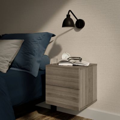 Papier peint à peindre vinyle intissé texturé blanc L. 2500 x l. 106 cm ...