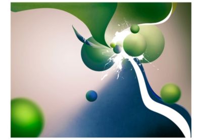 Papier peint intissé panoramique abstractions explosion géométrique ...