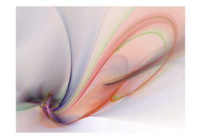 Papier peint intissé panoramique abstractions silky colorful smoke ...