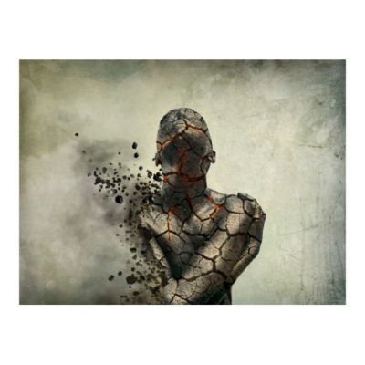 Papier peint intissé panoramique personnes internal explosion 250x193 cm