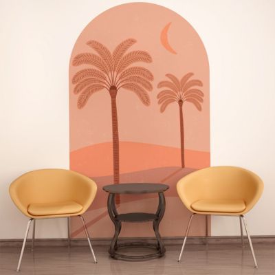 Papier peint intissé pré-encollé fresques géantes - ARCHE PALMIERS DU ...