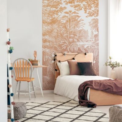 Papier peint panoramique Araucaria - Ocre Rose - Ocre rose