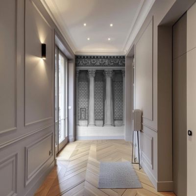 Papier peint panoramique avec le paysage de l'église de la Madeleine ...