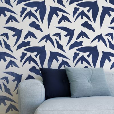 Papier peint panoramique Birds, Blanc 340 x 250cm