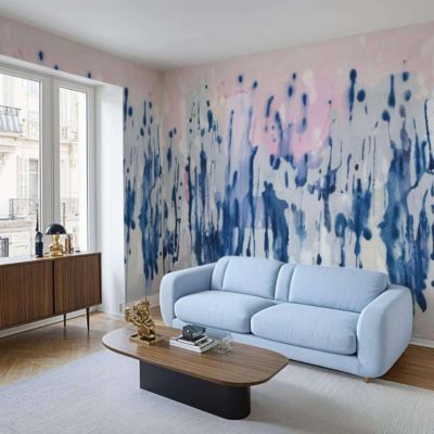 Papier peint panoramique et moderne d'une oeuvre contemporaine avec des ...