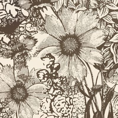 Papier peint panoramique Intissé GoodHome Sugil noir et blanc 300 x 280 ...