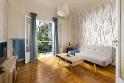 Papier peint panoramique Leaves, Blanc 340 x 250cm