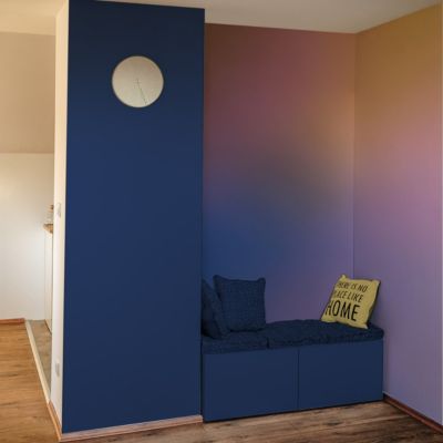 Papier peint panoramique Nebula, Jaune 225 x 250cm