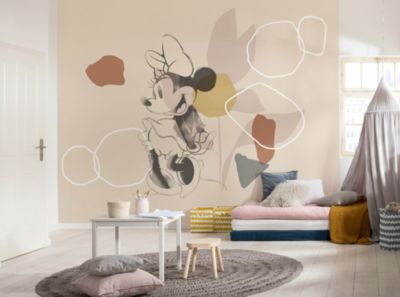 Papier peint panoramique sur intissée de Komar - Disney Minnie Soft ...