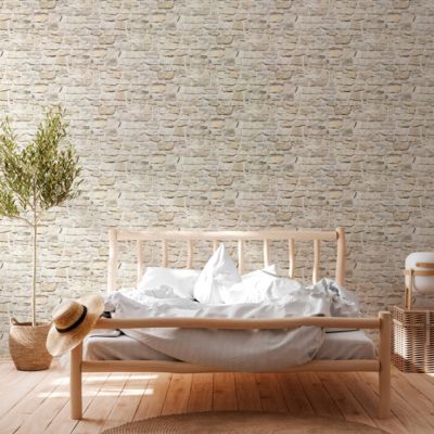 Papier peint Trompe l'oeil Beige Elements 2 A.S. Création