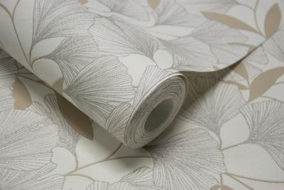 Papier Peint Blanc Paillete