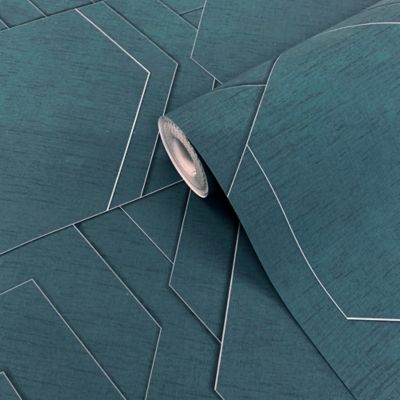 Papier vinyle sur intissé GoodHome Masson bleu