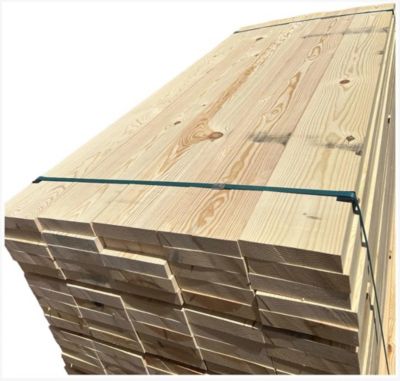 Paquet de 30 planches en bois de pin sylvestre 25x150x2240 mm