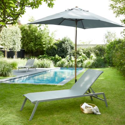 Parasol Blooma Capri gris griffin 200 x 260 cm