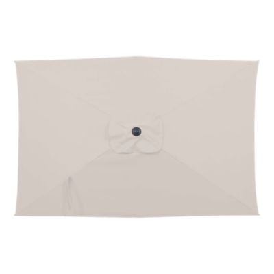 Parasol centré inclinable rectangulaire ouverture manivelle toile moon ...