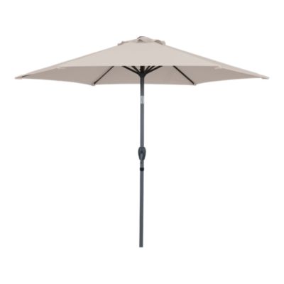 Parasol centré inclinable rond ouverture manivelle toile moon beam ...