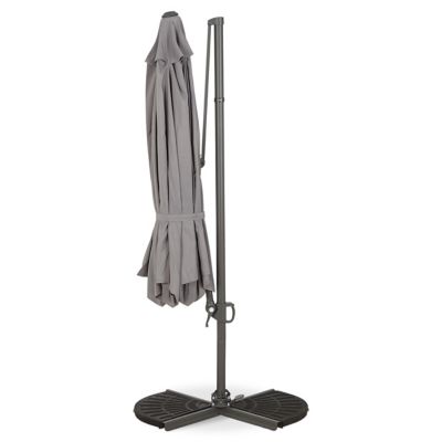 Parasol déporté Blooma Mallorca anthracite ø350 cm | Castorama