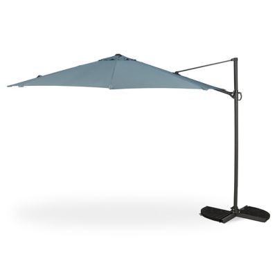 Parasol déporté Blooma Mallorca bleu ø350 cm | Castorama
