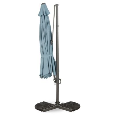 Parasol déporté Blooma Mallorca bleu ø350 cm | Castorama