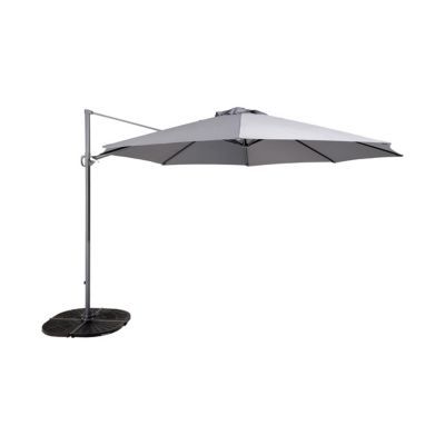 Parasol déporté Blooma Mallorca gris Ø350 cm | Castorama