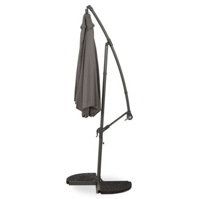 Parasol déporté Blooma Malta gris acier ø300 cm | Castorama
