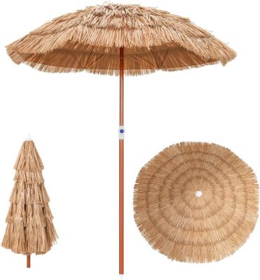 Parasol de Jardin Exterieur Inclinable et Hauteur Réglables 140-190 cm ...