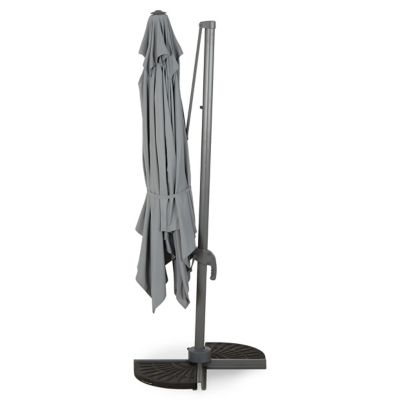 Parasol déporté Blooma Jaya gris 300 x 300 cm