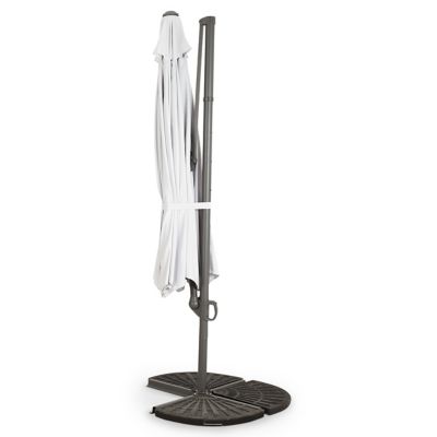 Parasol déporté Blooma Mallorca gris ø350 cm