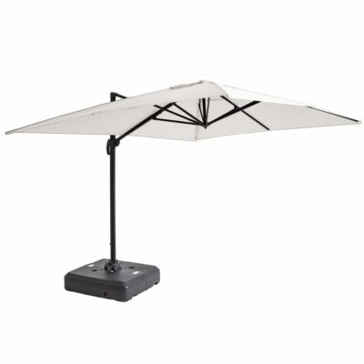 Parasol deporte toile en polyester rectangle 400 x 300 mat en aluminium ...