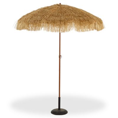 Parasol droit Ezpeleta Manila - rond - coloris bois naturel - L.200 x l ...