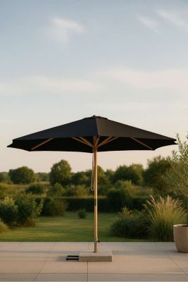 Parasol en Bois "Ixos" 300cm Noir
