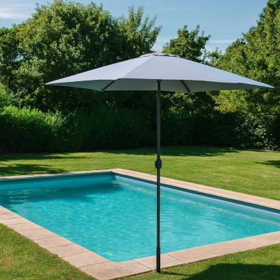 Parasol gris rectangle 2,95 x 2,95 m degrés SPEZIA