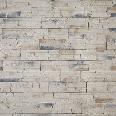 Parement imitation pierre alaska beige bleuté 0,52 m2