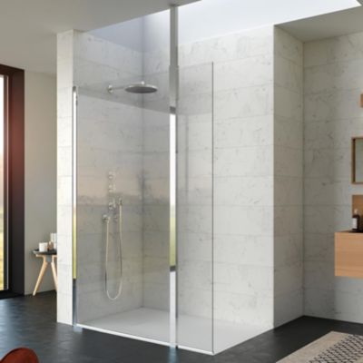 Paroi de douche fixe Kinedo Kinequartz Solo L80cm H2,00m charnières ...