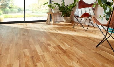 Parquet contrecollé clipsable en chêne ColoursTrophy 2 finition huilée ...