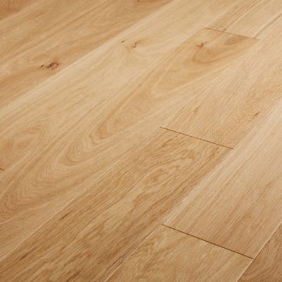 Parquet contrecollé clipsable en chêne GoodHome Gosford finition huilée ...
