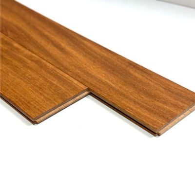 Parquet massif à coller Cumaru M verni brun