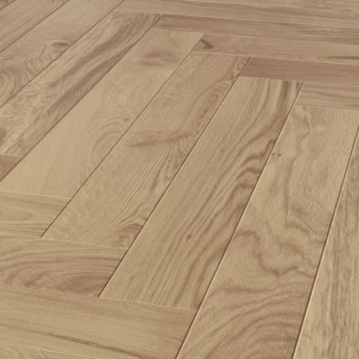 Parquet massif à coller Lulea bâtons rompus en chêne huilé naturel