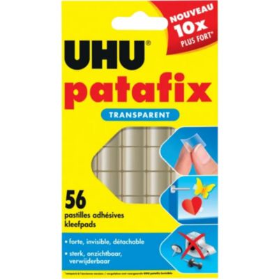 Pastille UHU Patafix transparent, 56 pièces