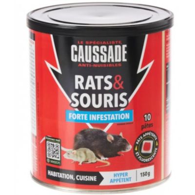 Pat'Appat anti-souris et rat Caussade 10 pâtes