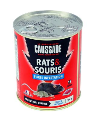 Pat'appat rats et souris forte infestation Caussade 150g | Castorama
