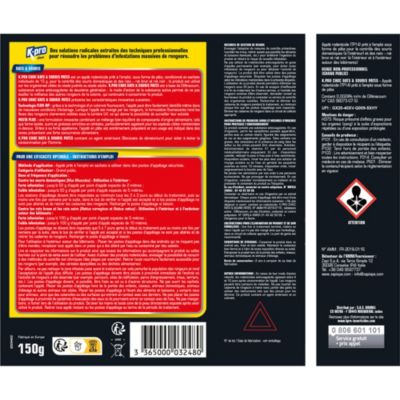 Pât'appât rats et souris Kapo 150g prêt à l'emploi