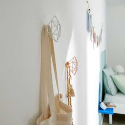 Patère héxagonal à fixer 1 tête filaire Bar Plus cuivre