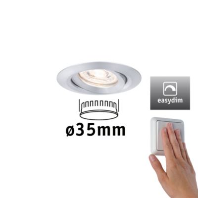 Paulmann Nova mini Plus Coin 92974 - Spot LED encastrable orientable 4 ...