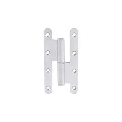 Paumelle acier inox 304 140x70x3 mm bouts ronds nœud plat droite ...