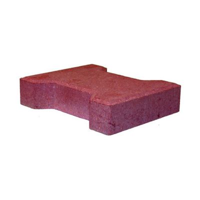 Pavé H rouge 19,8 x 16,5 cm, ép.4,5 cm | Castorama