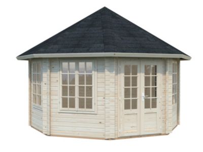 Pavillon de jardin en bois Hanna - PALMAKO- ép.44mm - 14.7 m² ...