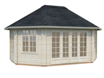 Pavillon de jardin en bois Hanna - PALMAKO - ép.44mm - 32,6 m² ...